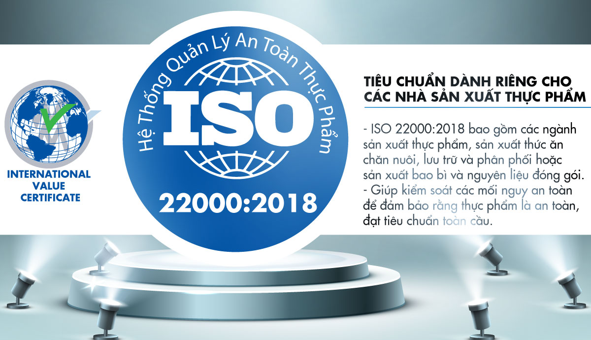 Vinafass áp dụng Hệ thống quản lý theo ISO 22000:2018 và HACCP